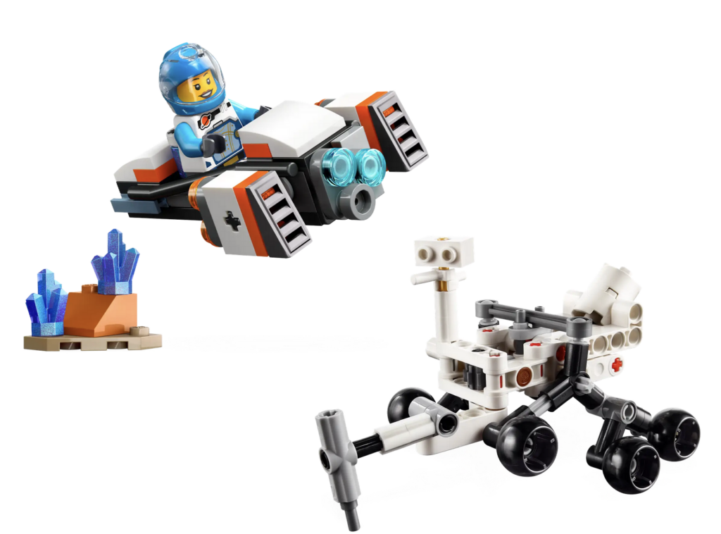 NASA Mars Rover Perseverance & Space Hoverbike Text Based Instructions Bricks for the Blind