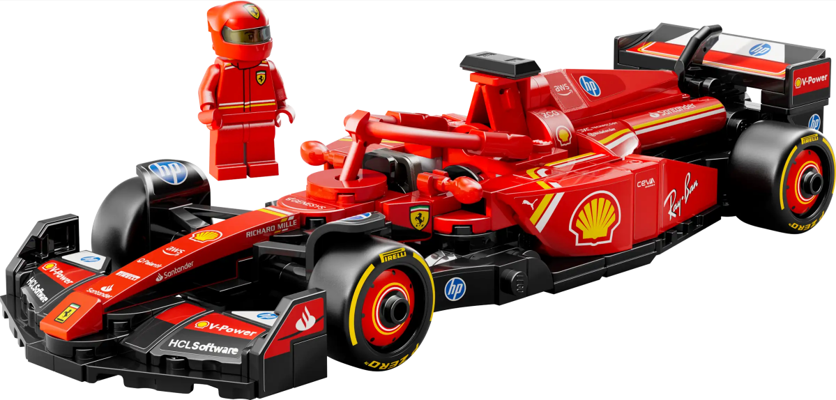 Ferrari SF-24 F1 Race Car Text Based Instructions Bricks for the Blind